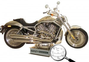 Rotating a motorcycle on a turntable — CokerExpo
