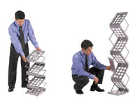 Zed up literature rack