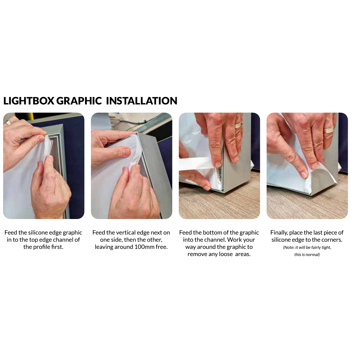 HALO LED Edge-Lit Lightbox Display + Graphics