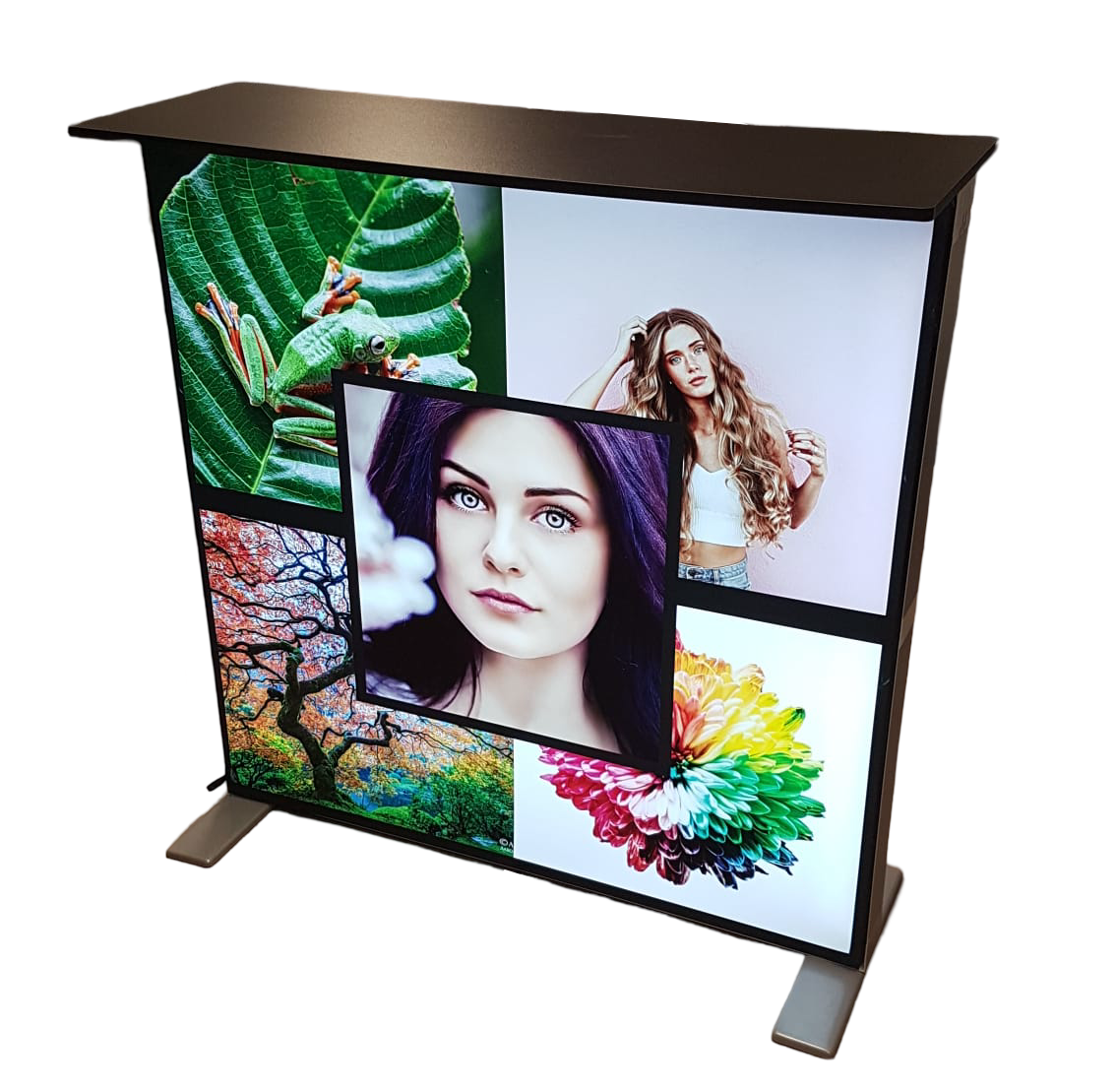 Halo LED Lightbox Display Counter — CokerExpo