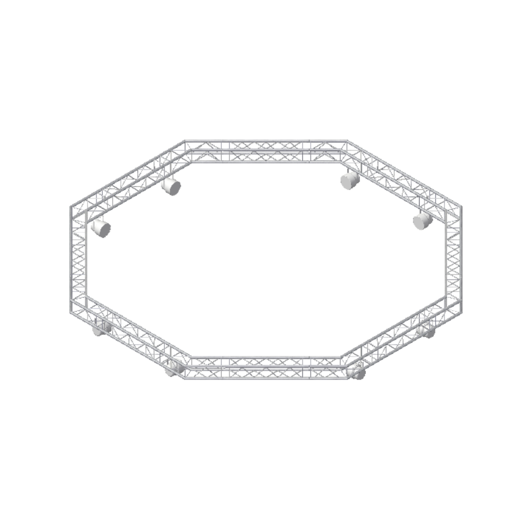 Octagonal Aerial Lighting Truss (4.3m diameter)